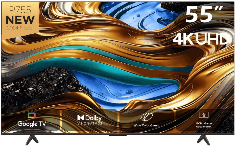 TCL 55-Inch P755 Series UHD Google LED TV - 8-Digit Store