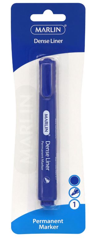Marlin Dense Permanent Markers 1's Blue - 8-Digit Store