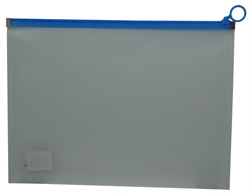 Brainware A4 Clear Carry Folder With Blue Easy - 8-Digit Store