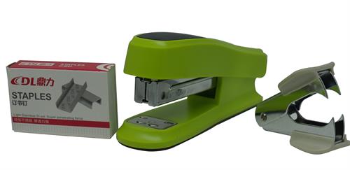 DLOffice Basic Mini Half Strip Stapler Set Green - 8-Digit Store